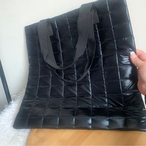 olsen | Bags | Olsen Womens Tote Bag Black Quilted Fits As A Shoulder ...